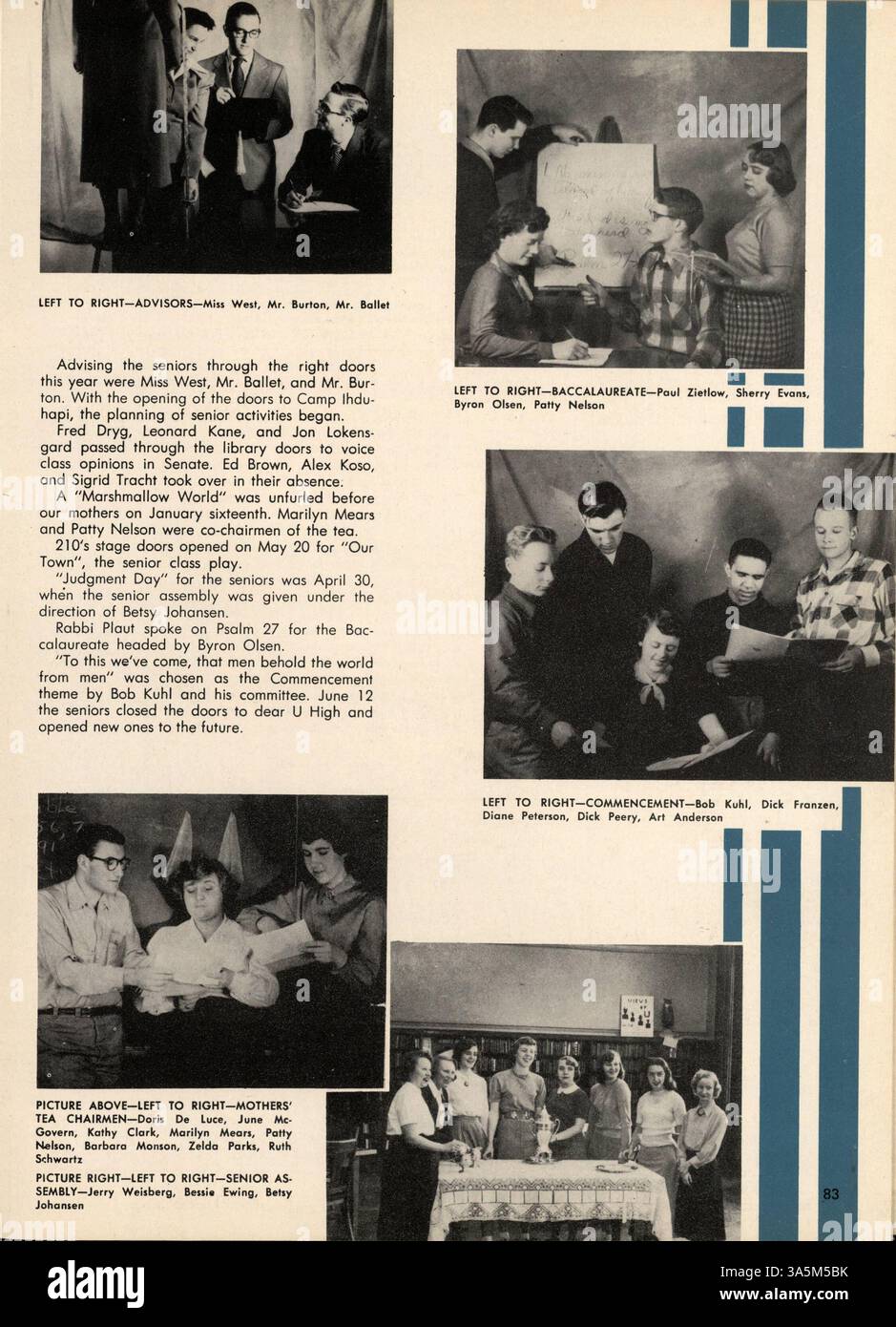 The 'Bisbila '52' yearbook documents the 1951-1952 academic year at University High, featuring ...