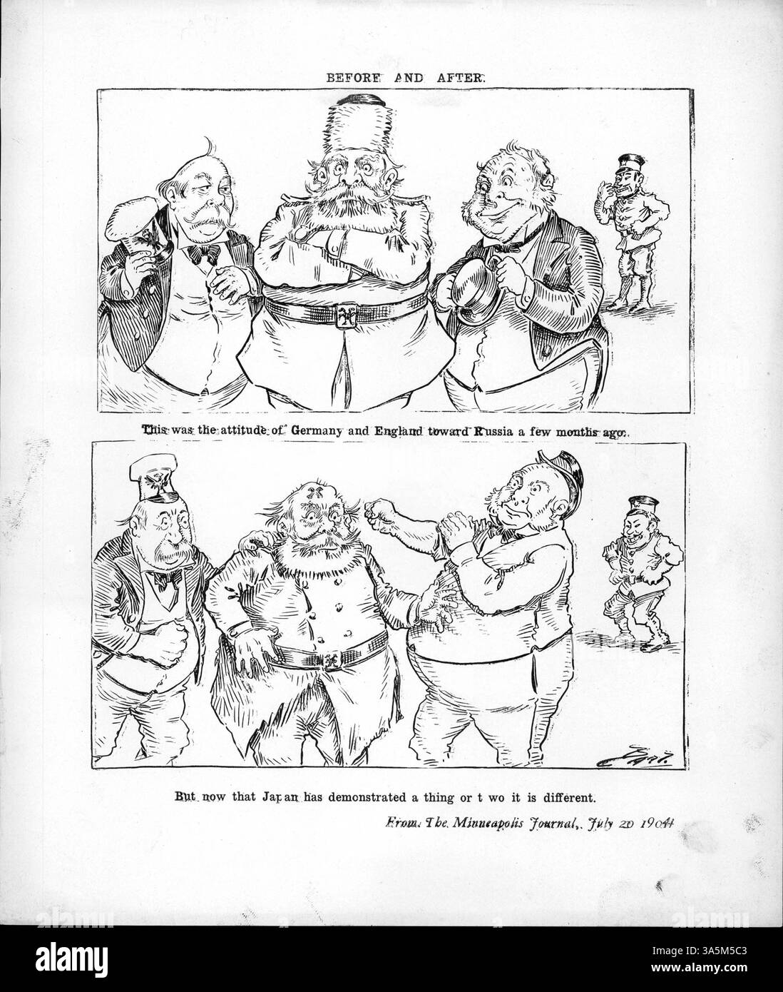The image contrasts Germany, England, and Russia's political dynamics ...