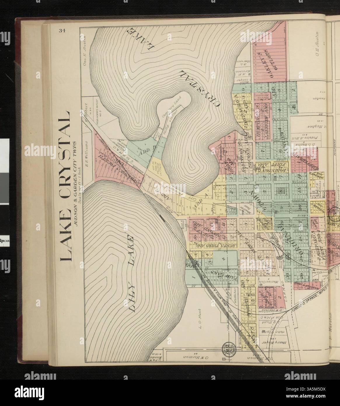 This atlas contains detailed maps of blue earth county hi-res stock ...