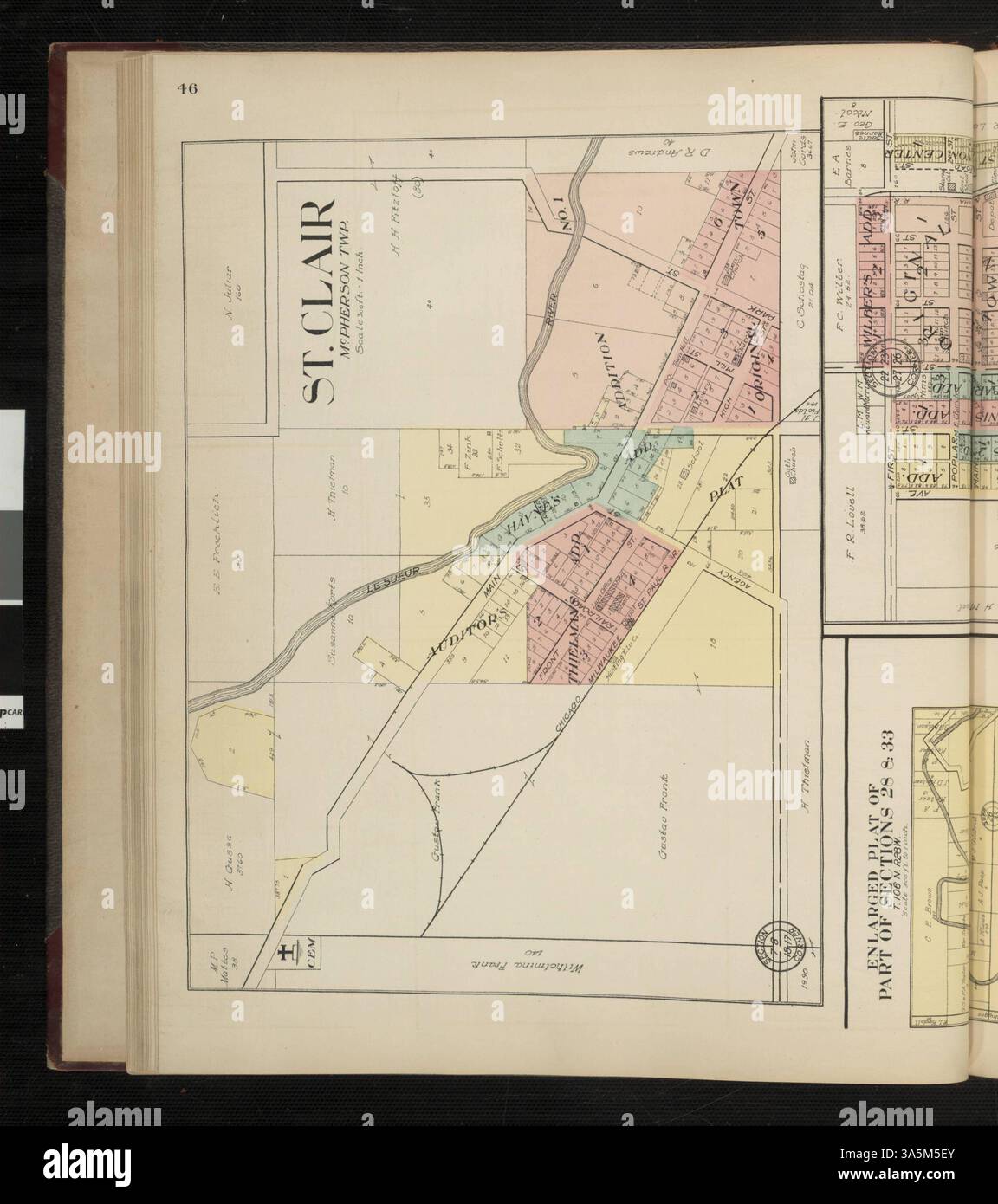 Featuring detailed plat maps of Blue Earth County’s villages, cities ...