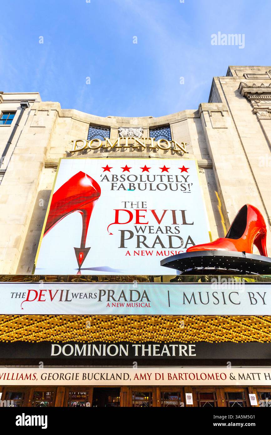 The Devil Wears Prada musical at the Dominion Theatre, London, England ...