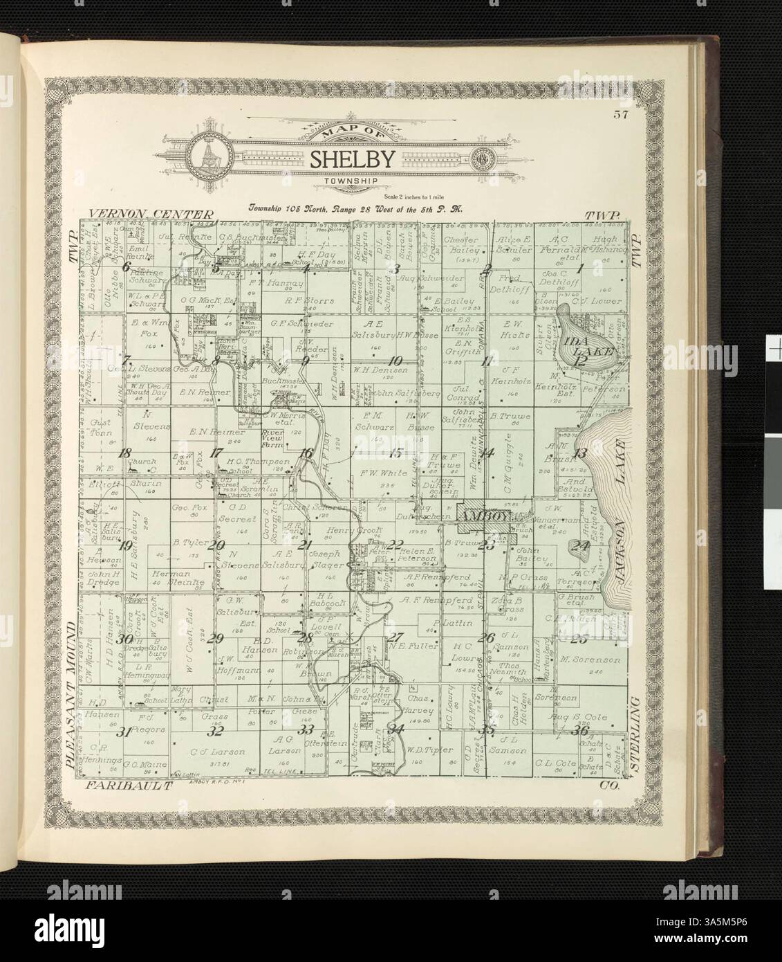 The 'Standard Atlas' provides maps of Blue Earth County, featuring ...