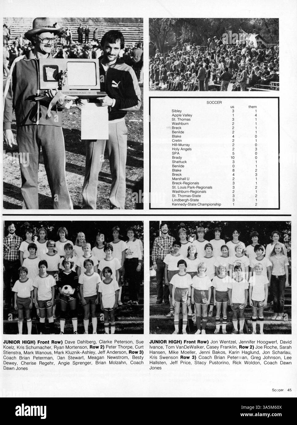 This 1982 edition of the minnehaha academy antler yearbook inclu hi-res stock photography and ...