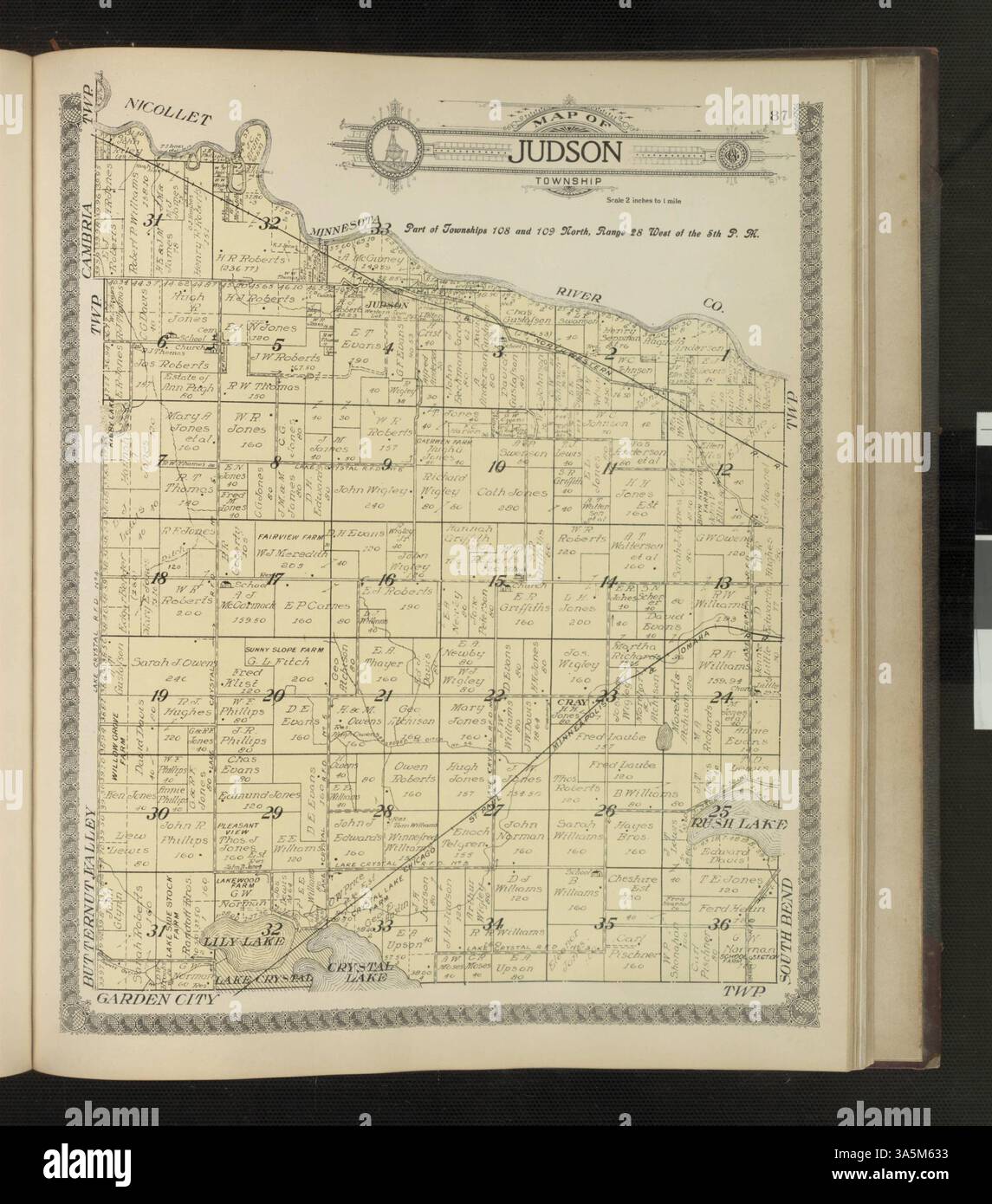 The 'Standard Atlas' of Blue Earth County includes detailed maps of its ...