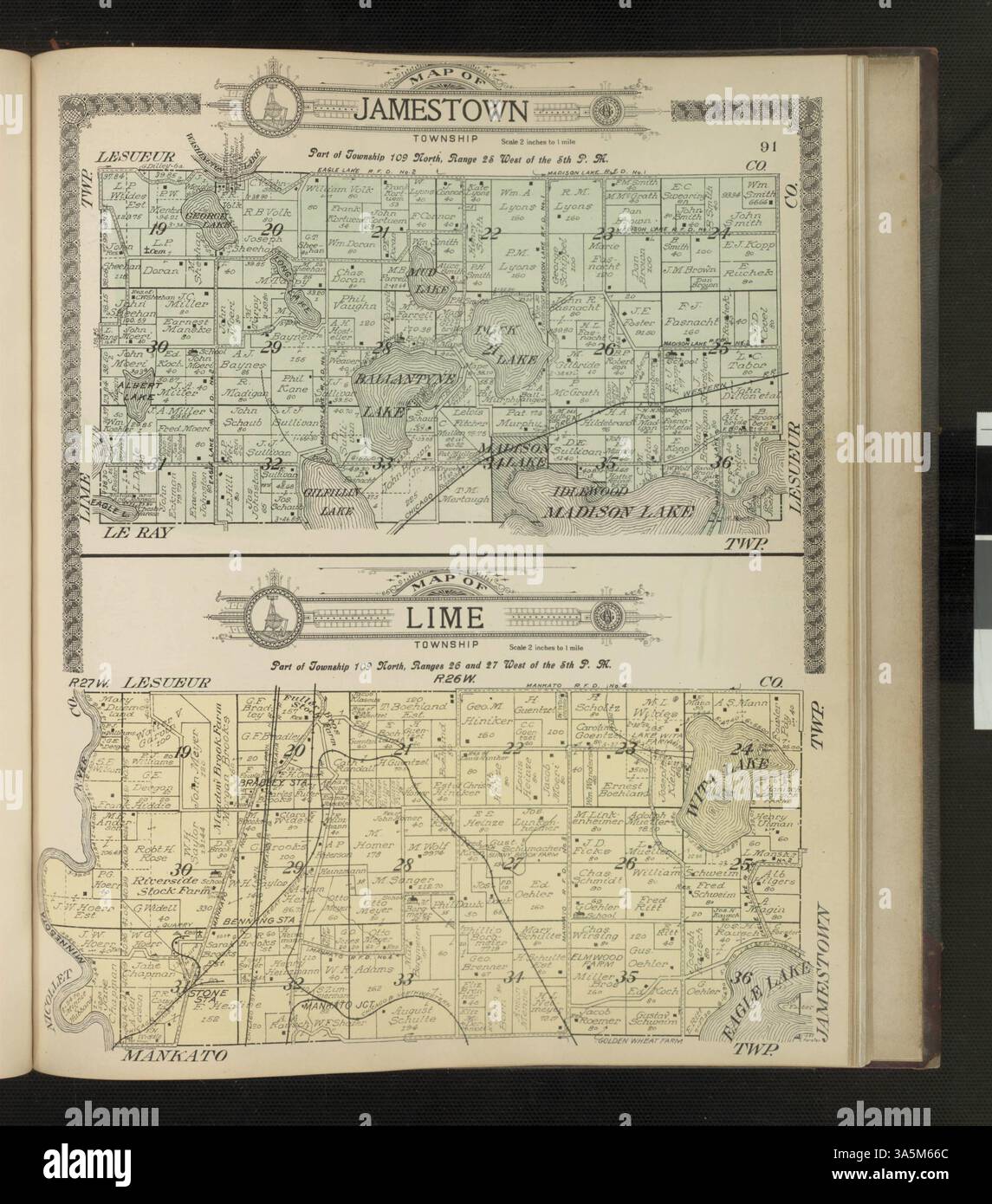 This historical atlas of Blue Earth County includes maps of local ...