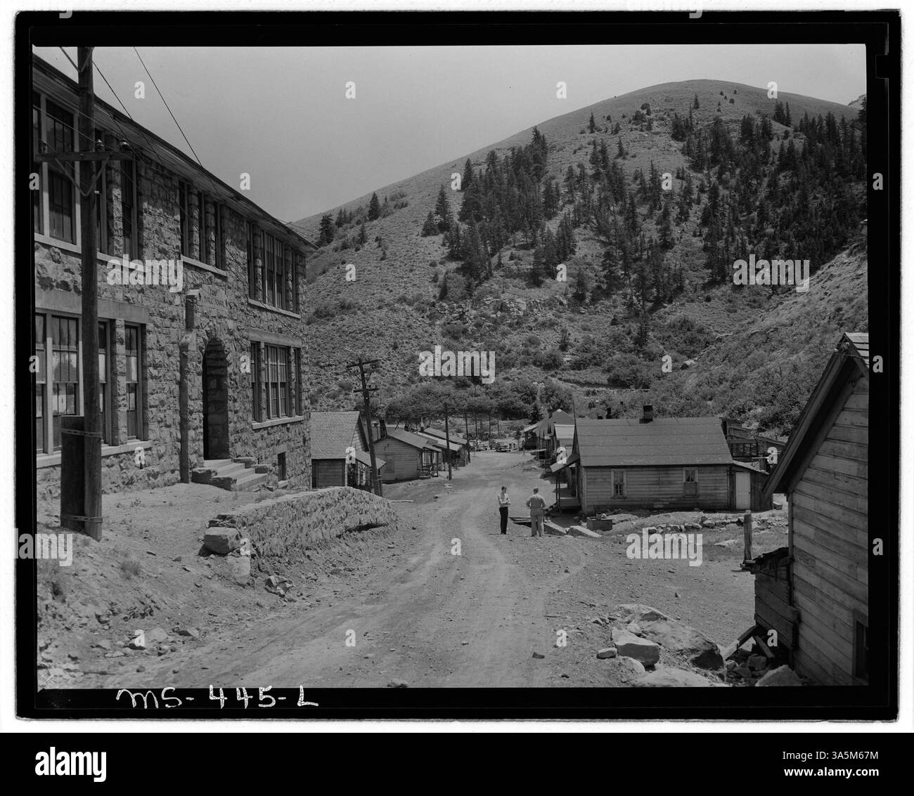 Rain on houses Black and White Stock Photos & Images - Alamy