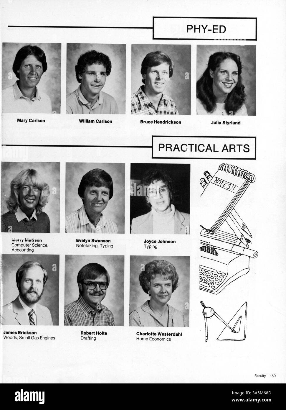 This 1982 edition of the antler yearbook from minnehaha academy hi-res stock photography and ...