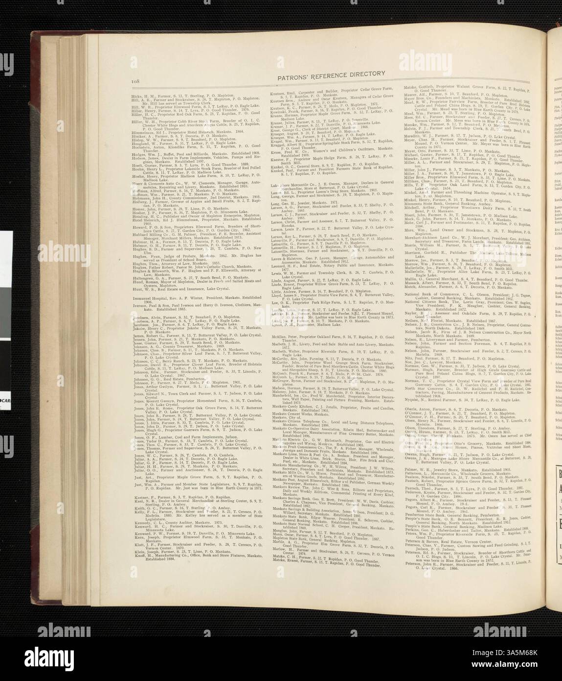 This comprehensive atlas of Blue Earth County includes detailed maps of ...