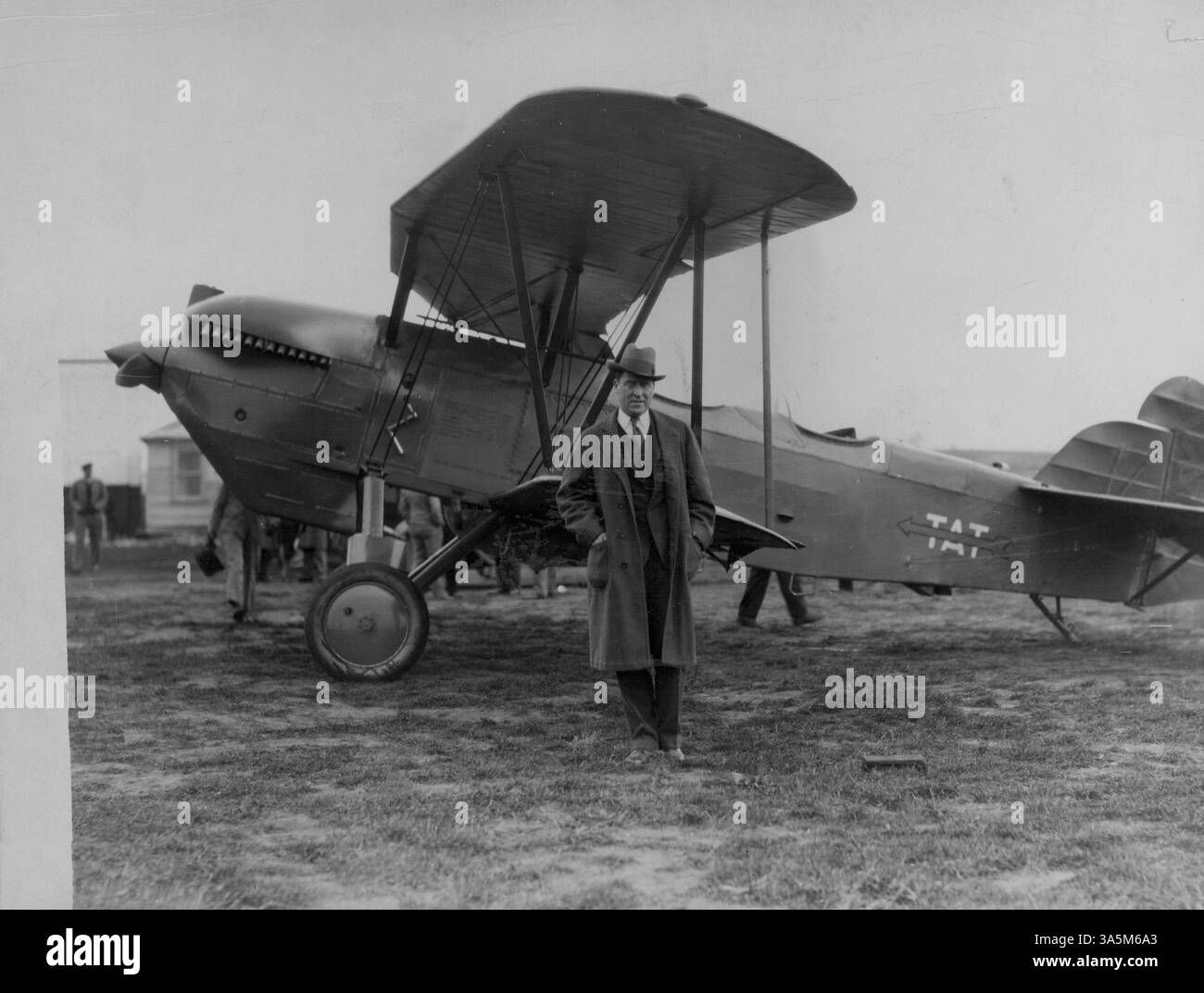 Major Thomas G. Lanphier is shown at Wold-Chamberlain airfield with a ...