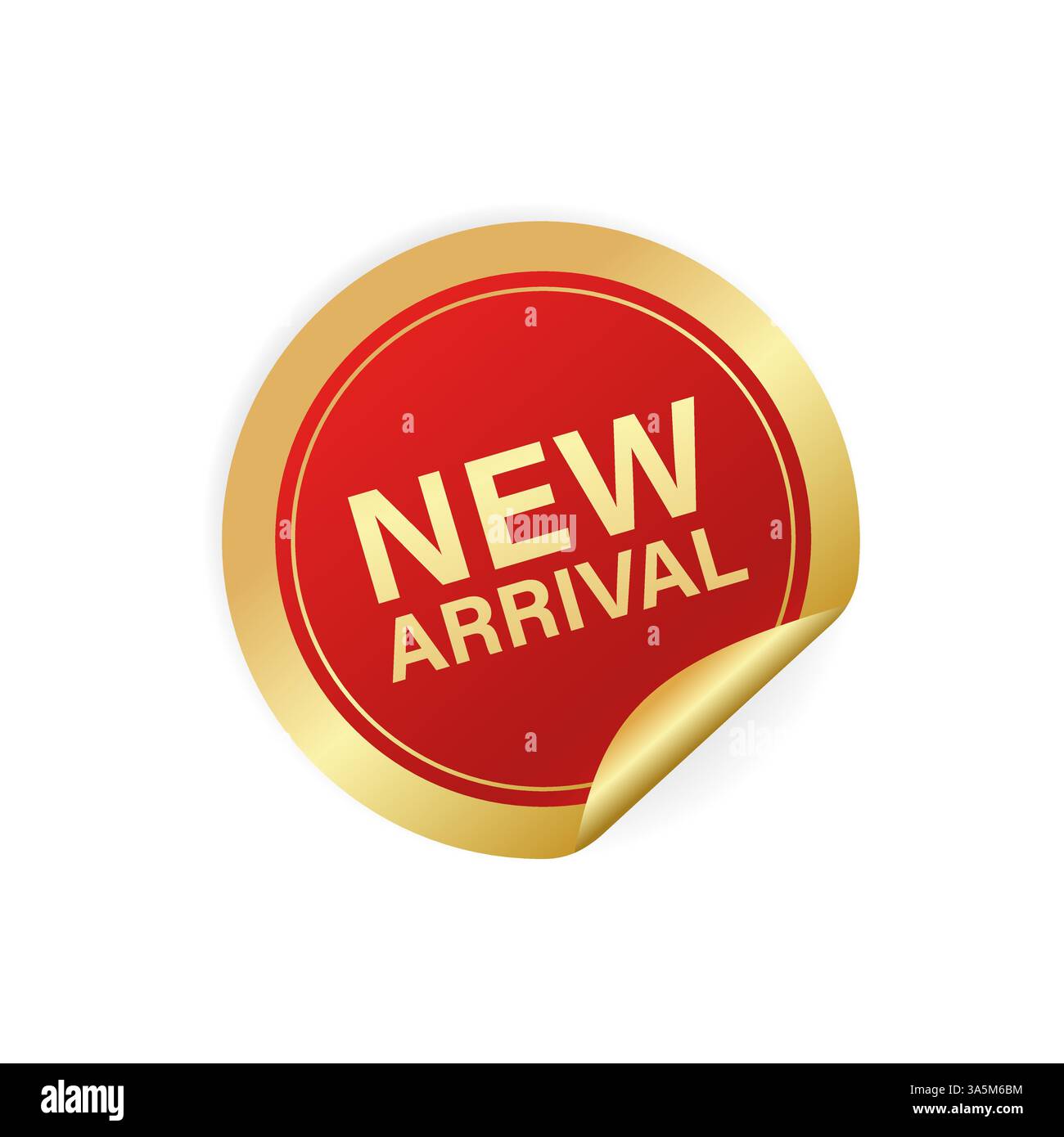 Modern red new arrival sticker great design for any purposes. Vector ...