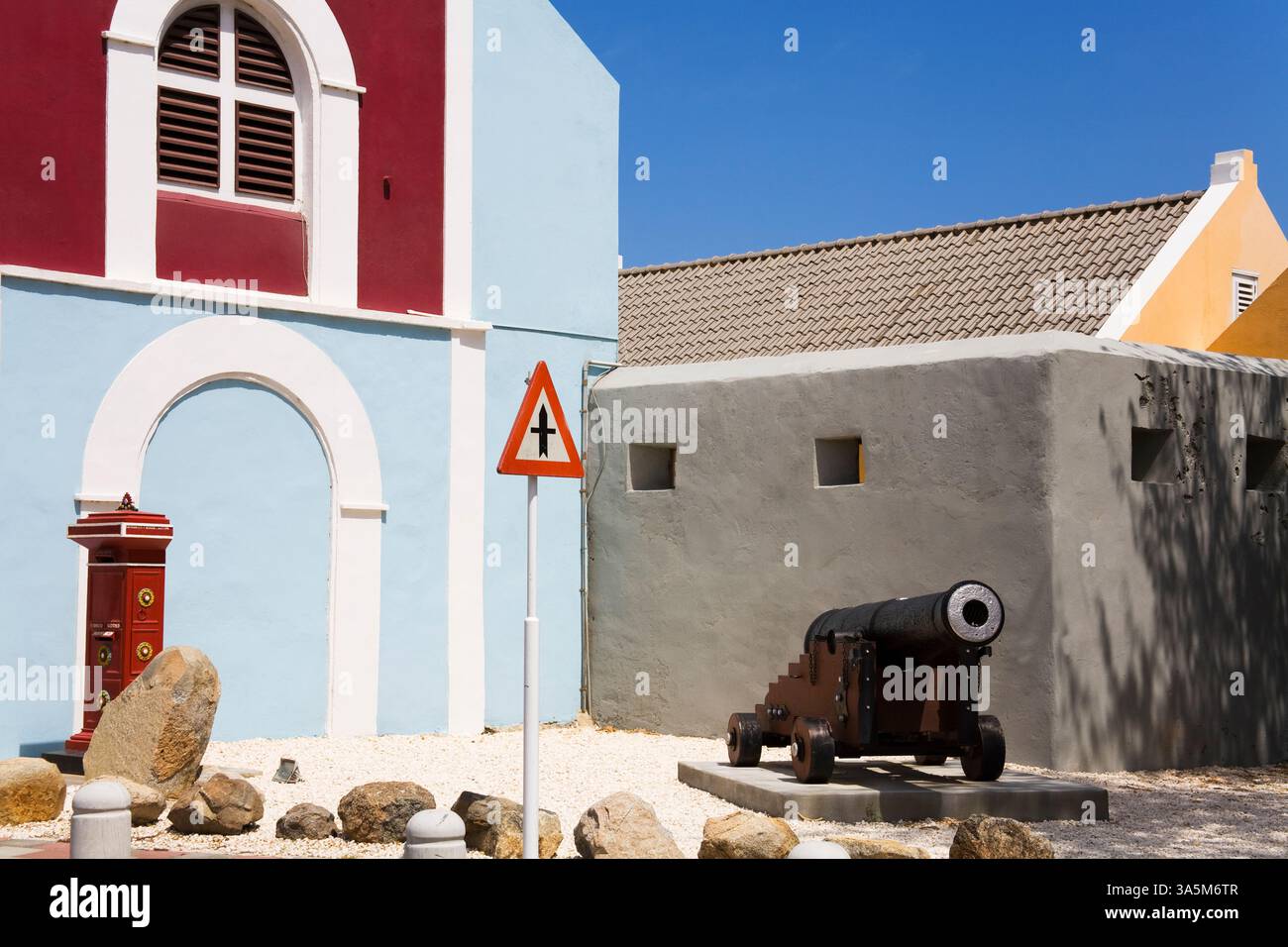 Fort Zoutman Historical Museum, Oranjestad City, Aruba, Caribbean Stock ...