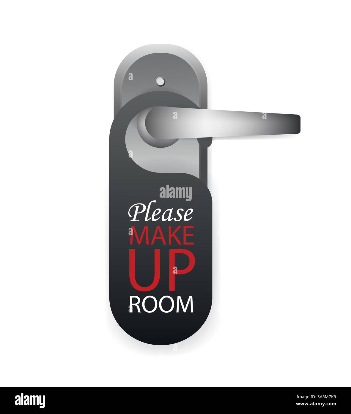 Please make up room sign on whte background. Vector illustration Stock ...