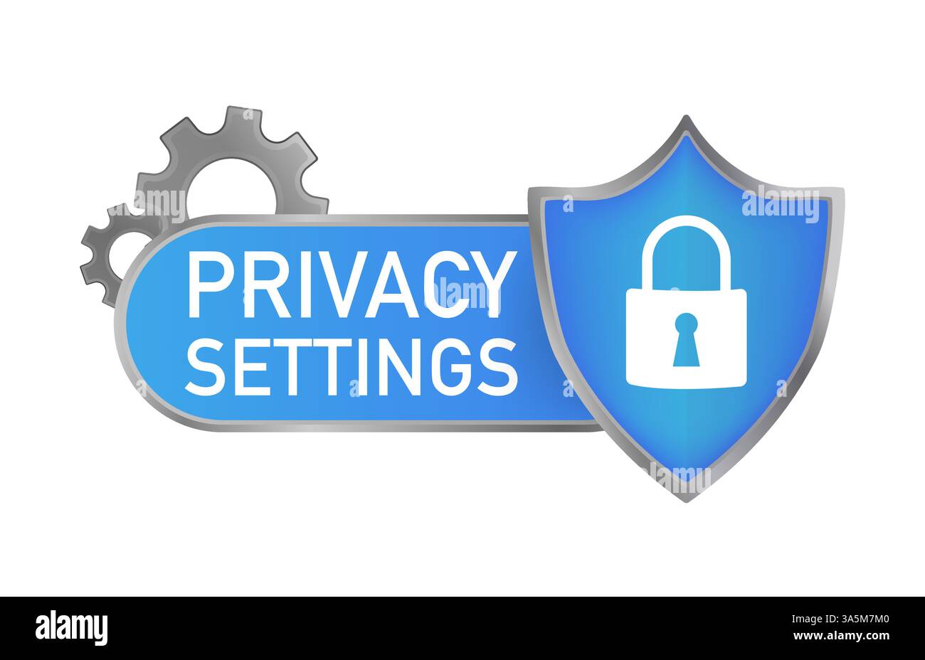 Icon with privacy settings. Safety sign. Risk sign. Virus protection ...