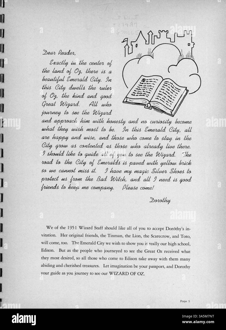 The Wizard 1951 yearbook from Edison High School records the activities ...