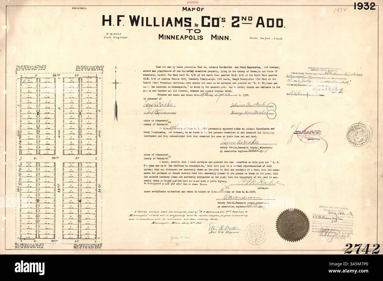 A map and description of H.F. Williams & Co.'s 2nd Addition to ...