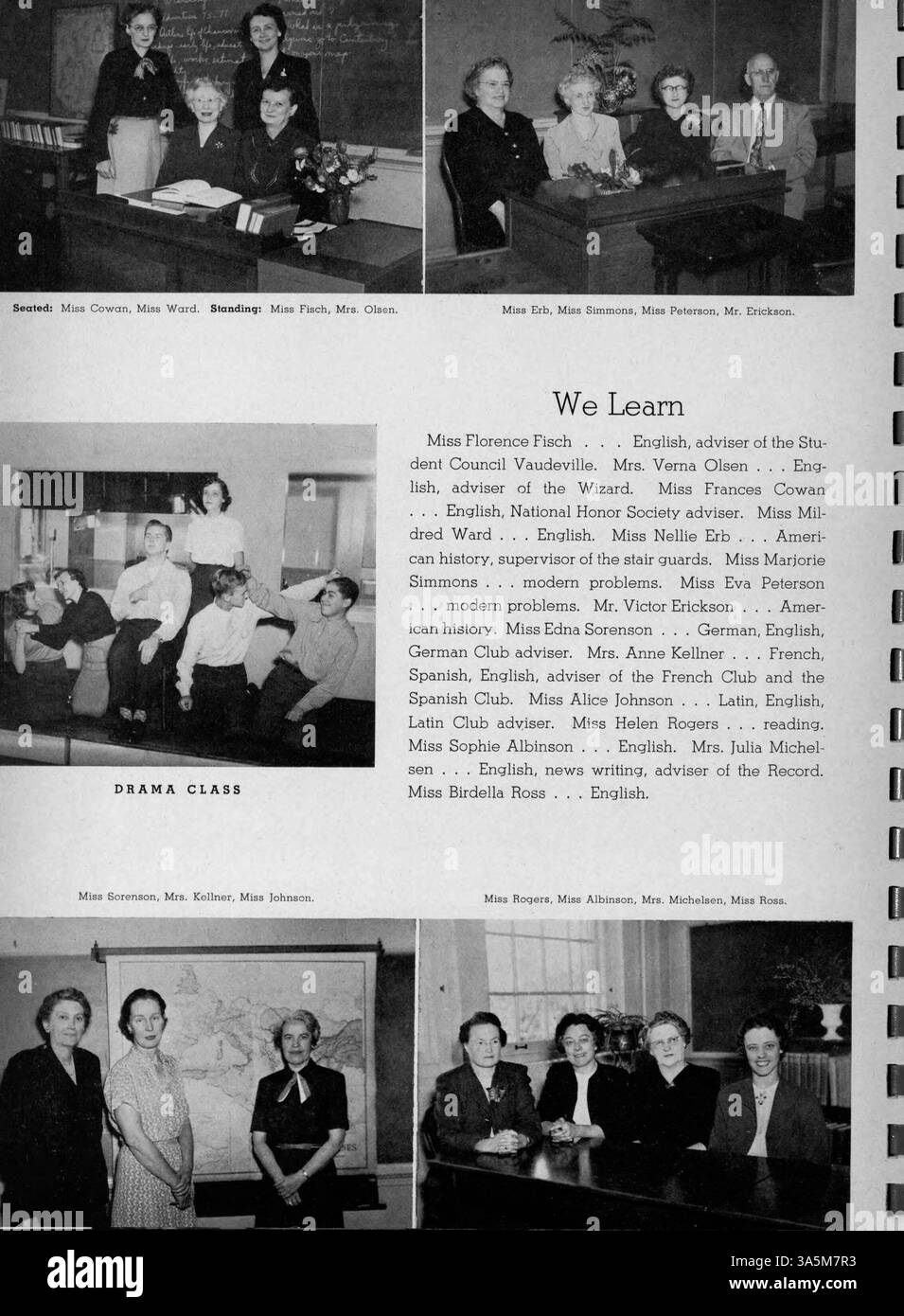 This 1951 edition of Edison High School's Wizard yearbook captures key ...