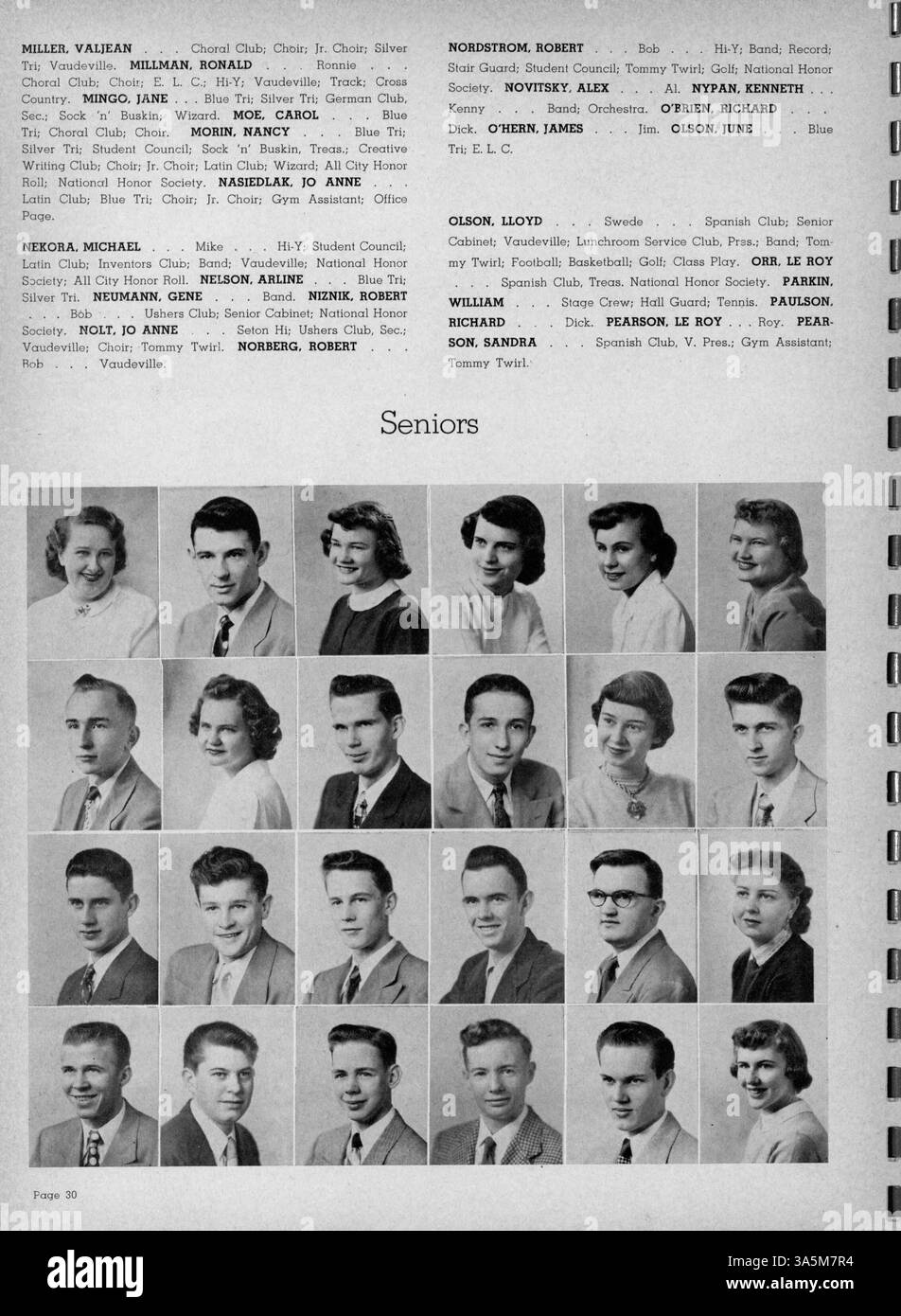 This 1950-1951 edition of the Edison High School yearbook, Wizard ...