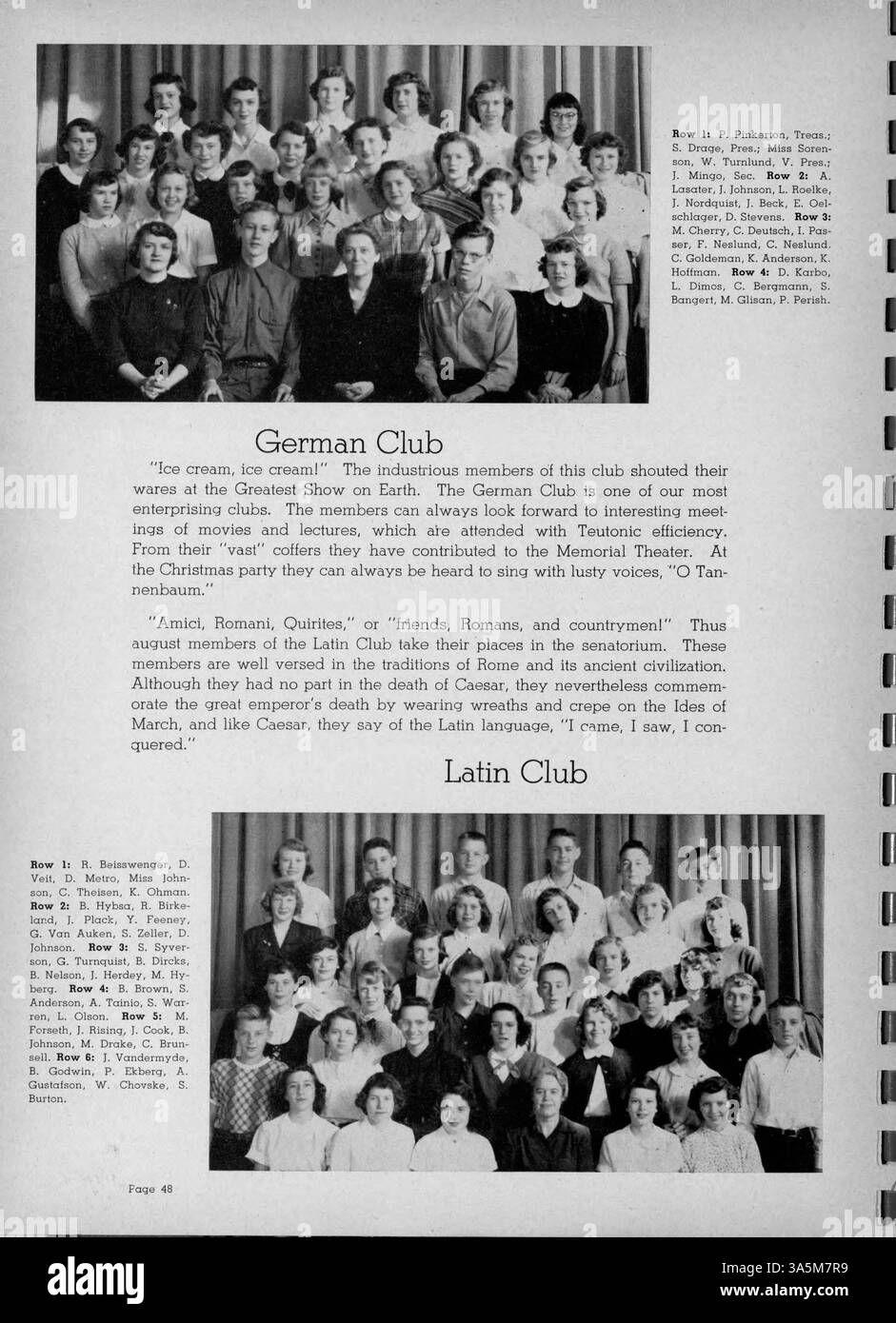 Extracurricular activities throughout the 1950 1951 school year hi-res ...