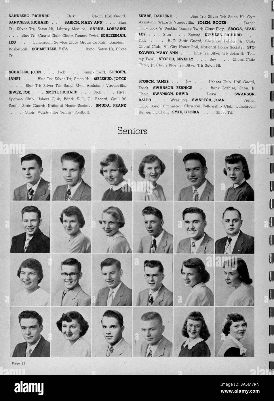 This high school yearbook from Edison High School (1950-1951 ...
