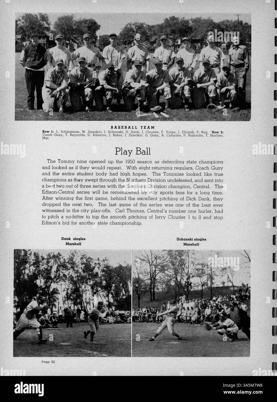 The 1951 'Wizard' yearbook from Edison High School captures key events ...