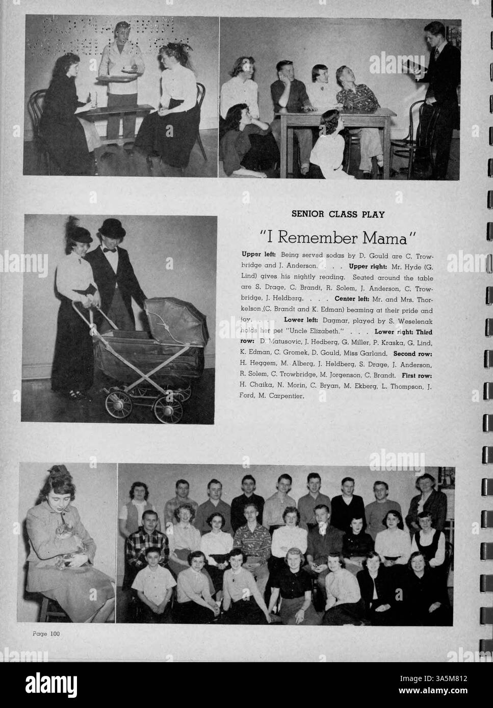 The 1951 'Wizard' yearbook from Edison High School documents student ...