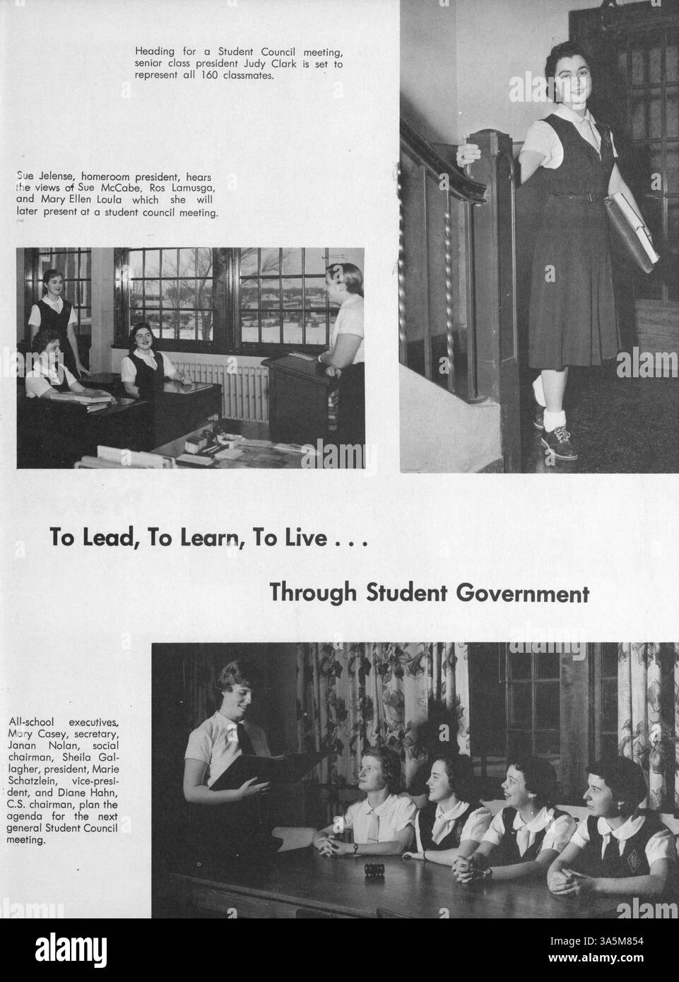 The 1957 Angelus yearbook showcases the 1956-1957 school year at the ...