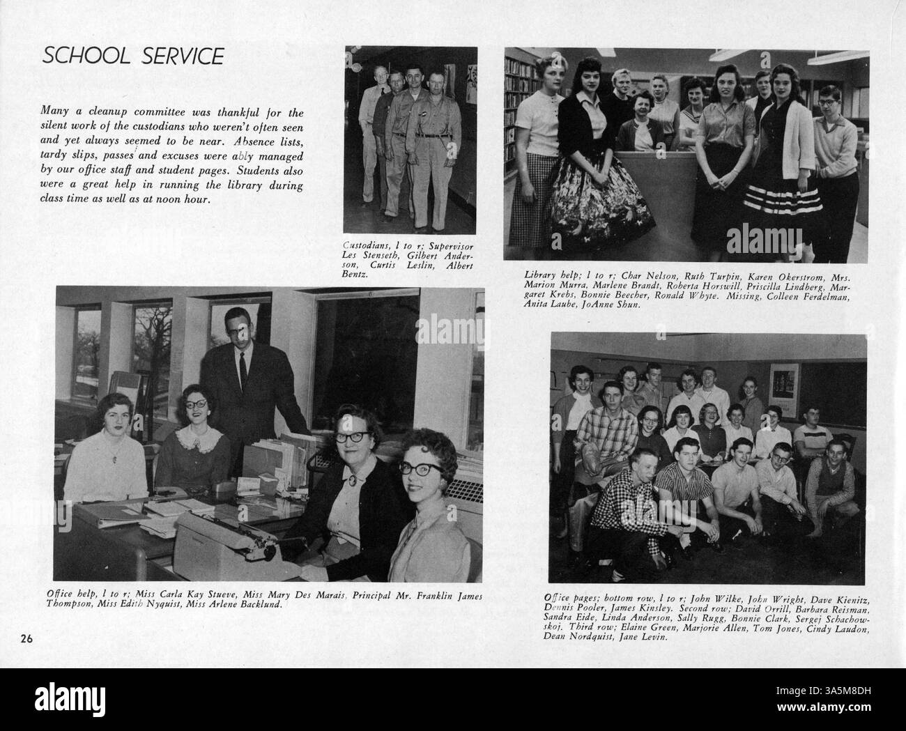 The 1958 edition of the University High Yearbook, titled Bisbila ...