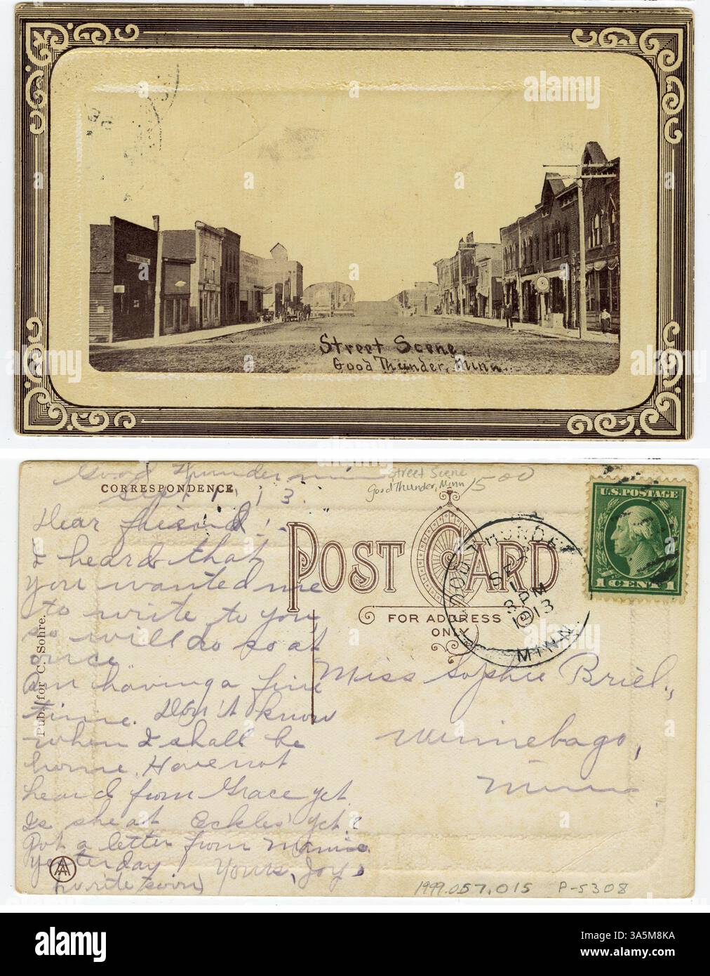 A street scene from Good Thunder, Minnesota, shows daily life in the ...