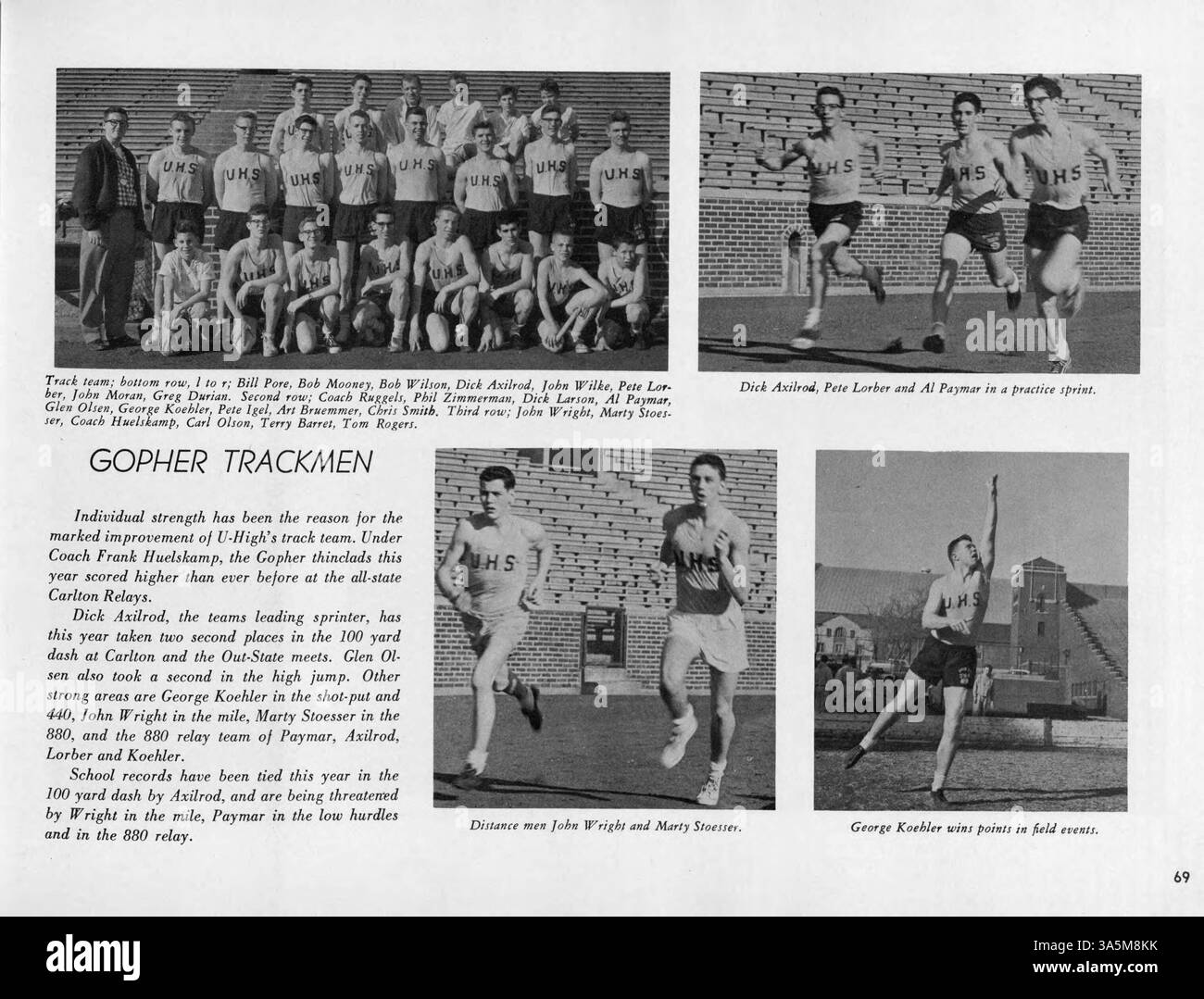 The Bisbila 1958 yearbook of University High features portraits of ...