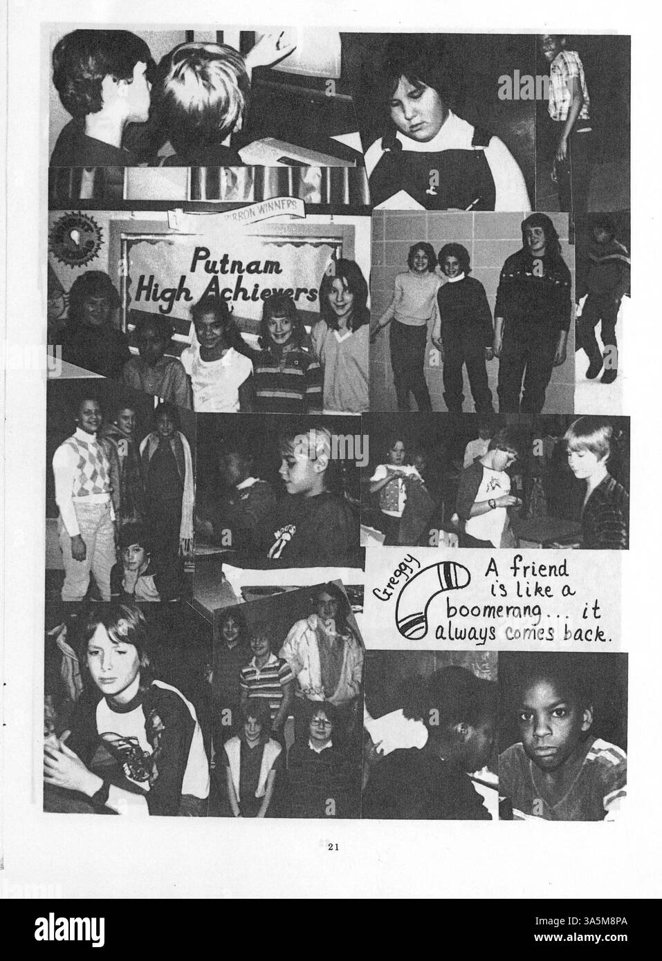 The 1984 Putnam Elementary Yearbook highlights the students, faculty ...