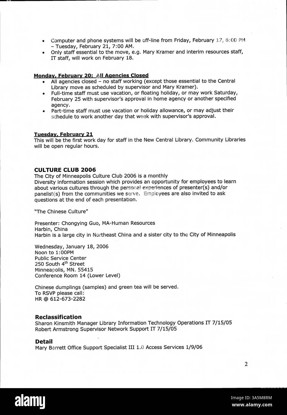 The Minneapolis Public Library Official Bulletin from 2006 serves as a ...