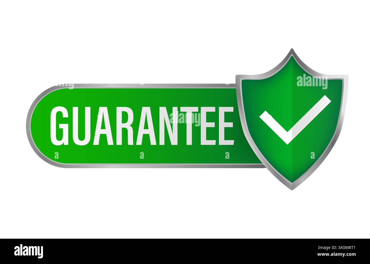 Guarantee stamp for promo design. Vintage icon with green guarantee ...