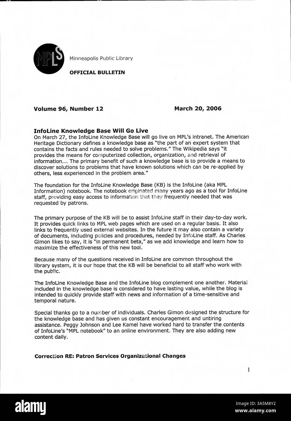 The 2006 Minneapolis Public Library Official Bulletin is a weekly ...