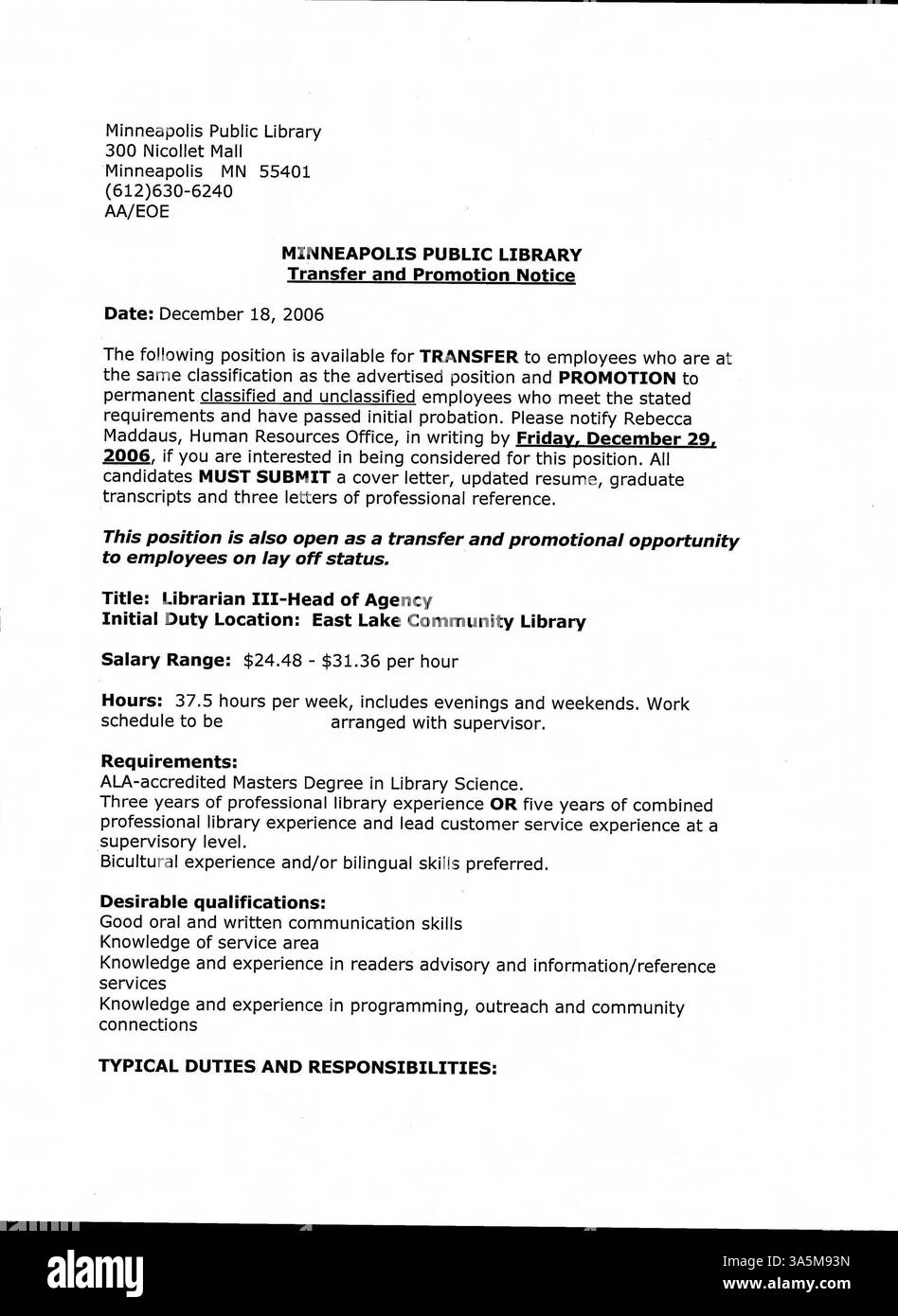 News relevant to library personnel hi-res stock photography and images ...