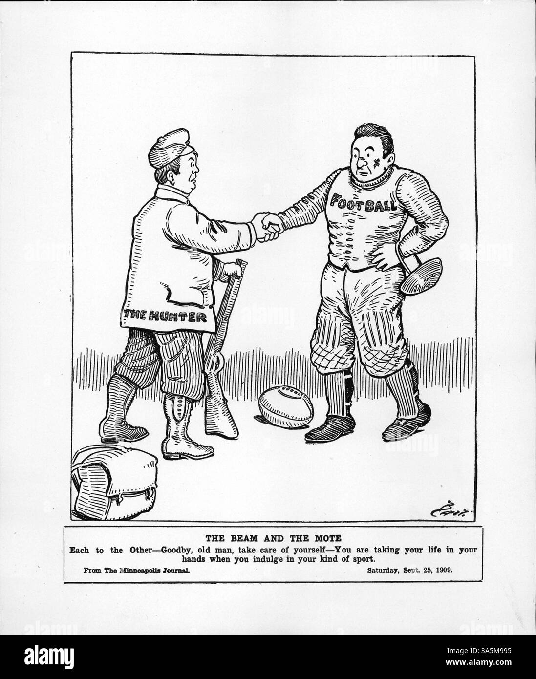 In 'The Beam and the Mote,' a football player and a hunter engage in a ...