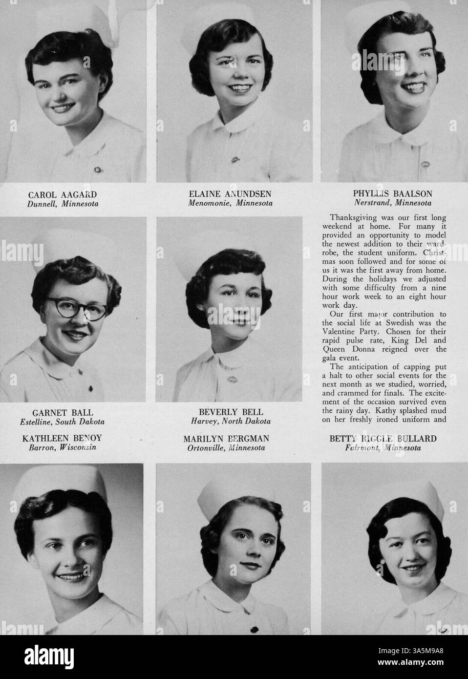 The Swedish Hospital School of Nursing Yearbook from 1953 documents ...