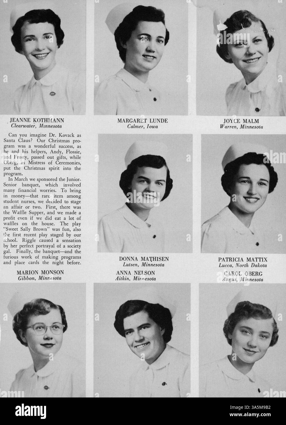 This yearbook from the Swedish Hospital School of Nursing documents the ...