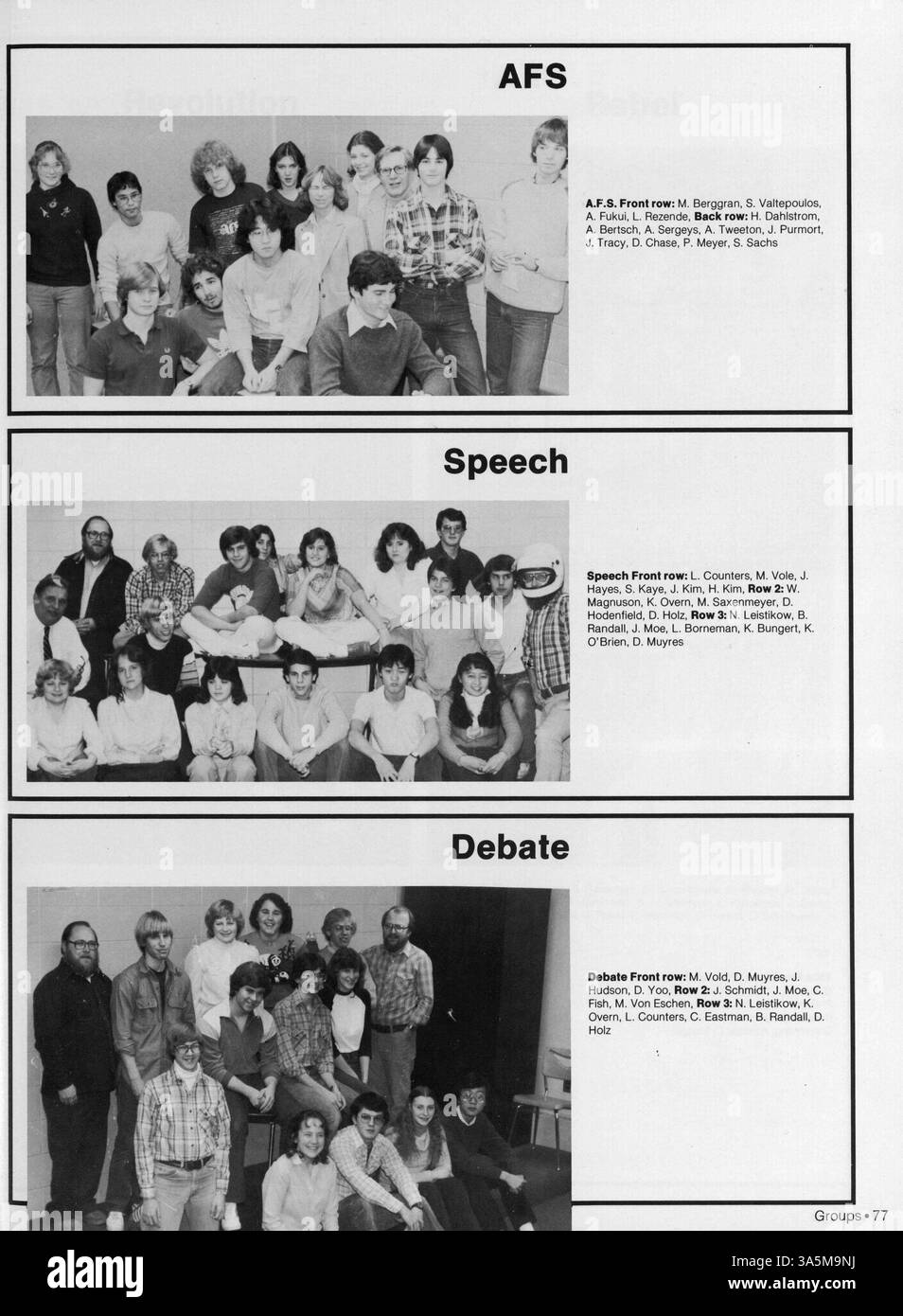 The 1982 'Revolution' yearbook from Jefferson High School documents the ...