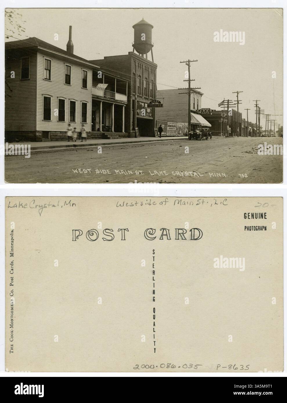 This image shows the west side of Main Street in Lake Crystal ...