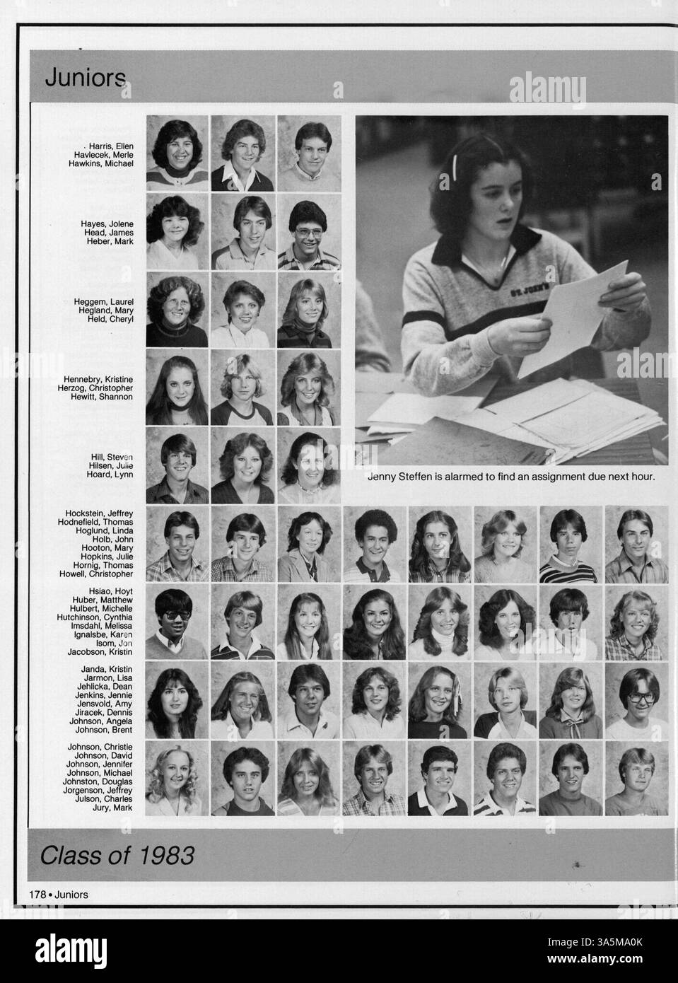 The 1982 Jefferson High School yearbook, titled 'Revolution,' provides ...