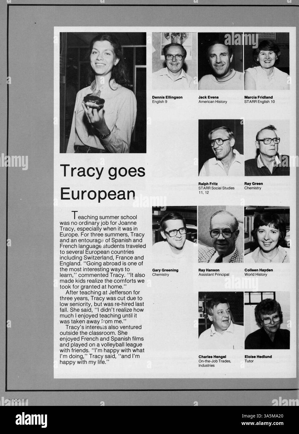 The 1982 'Revolution' yearbook from Jefferson High provides a detailed ...