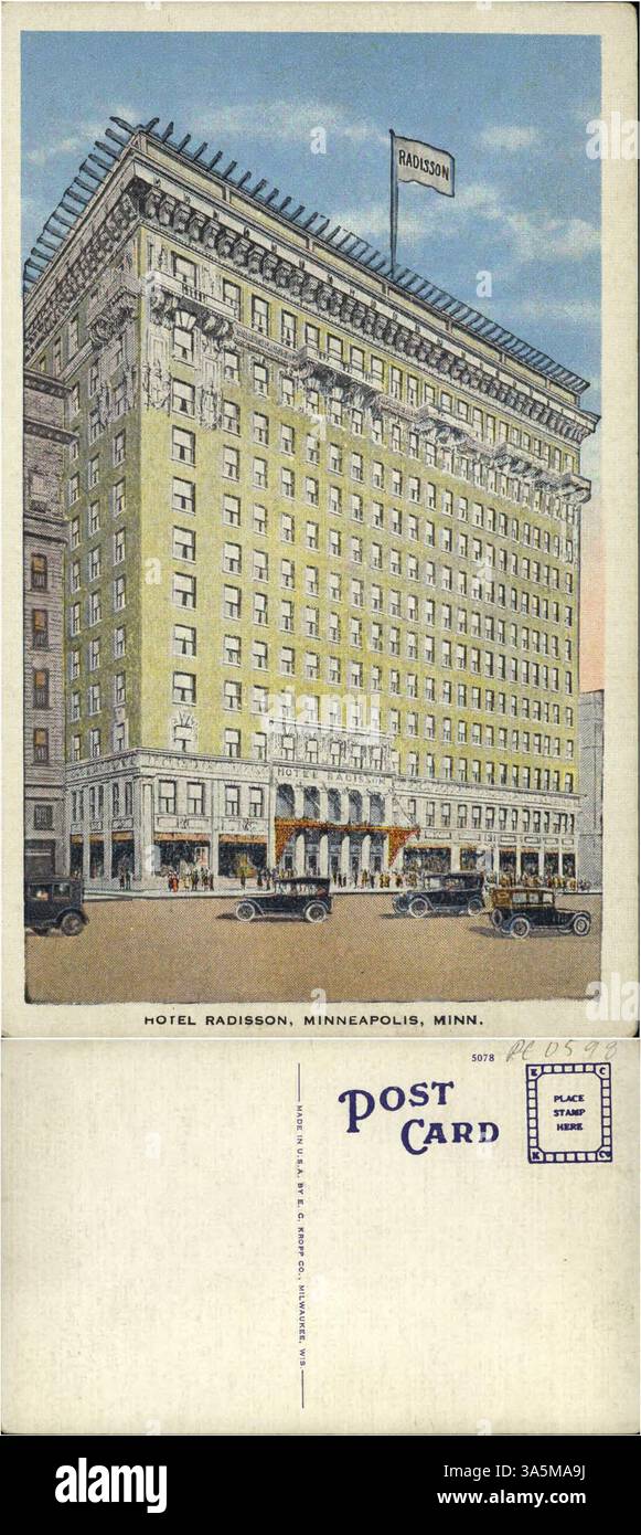 The exterior of the Hotel Radisson in Minneapolis, Minnesota, captured ...