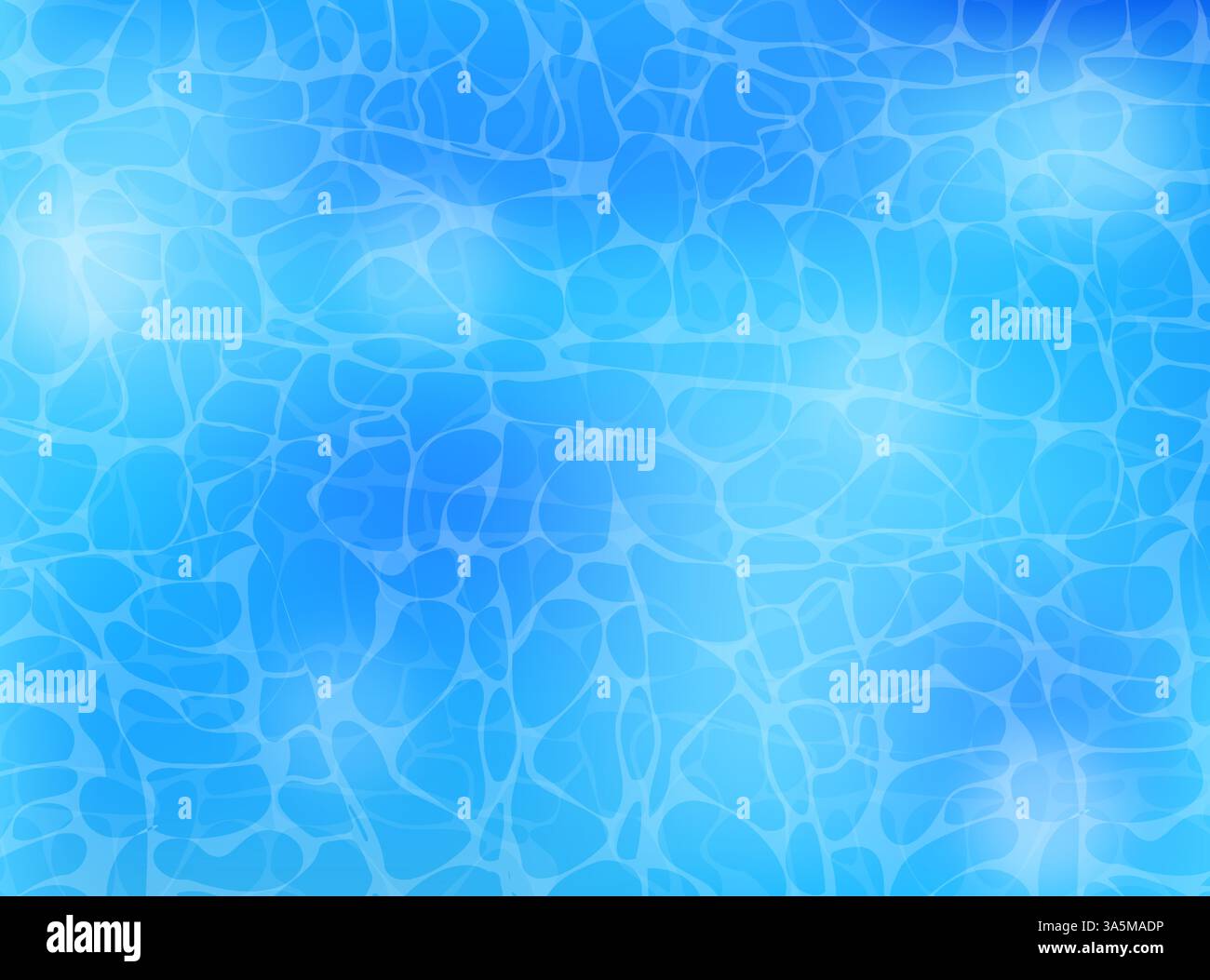 Swimming pool water caustics ripple and flow, creating a mesmerizing ...