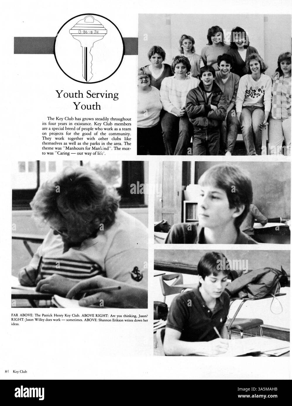 This 1986 yearbook from Patrick Henry High School documents students ...