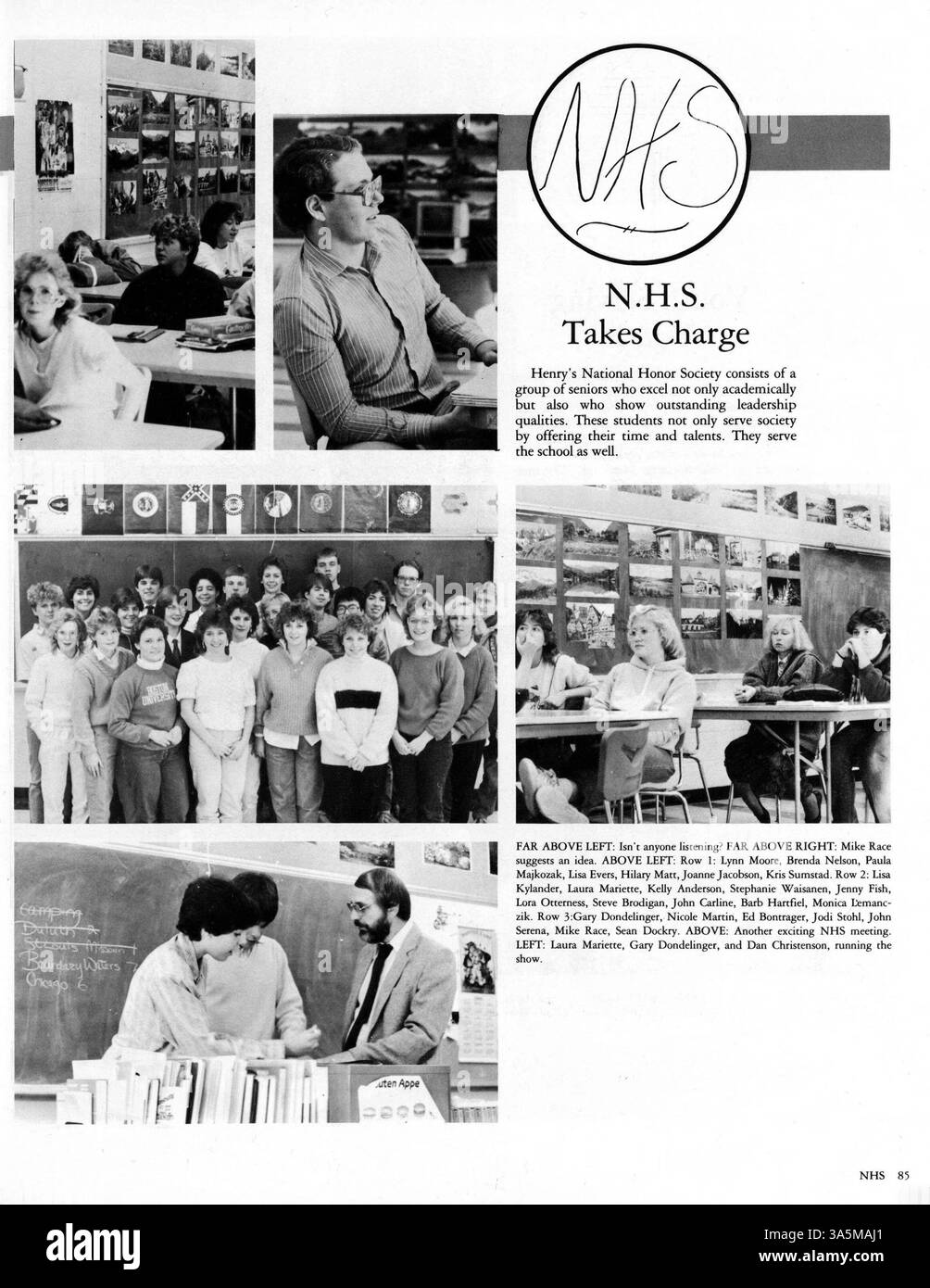 The 1986 patrick henry high school yearbook highlights student a hi-res ...