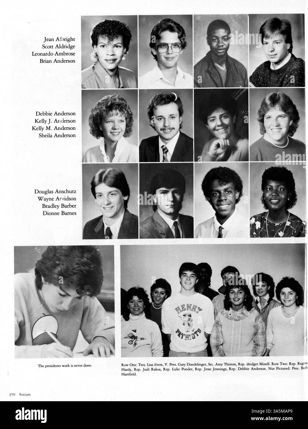 The 1986 yearbook for Patrick Henry High School documents the achievements, activities, and ...