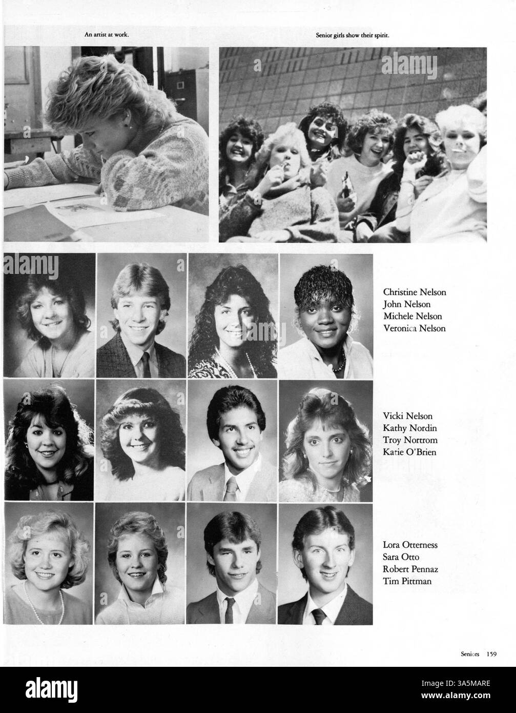 The 1986 Patrick Henry High School yearbook captures student portraits, athletic events, social ...