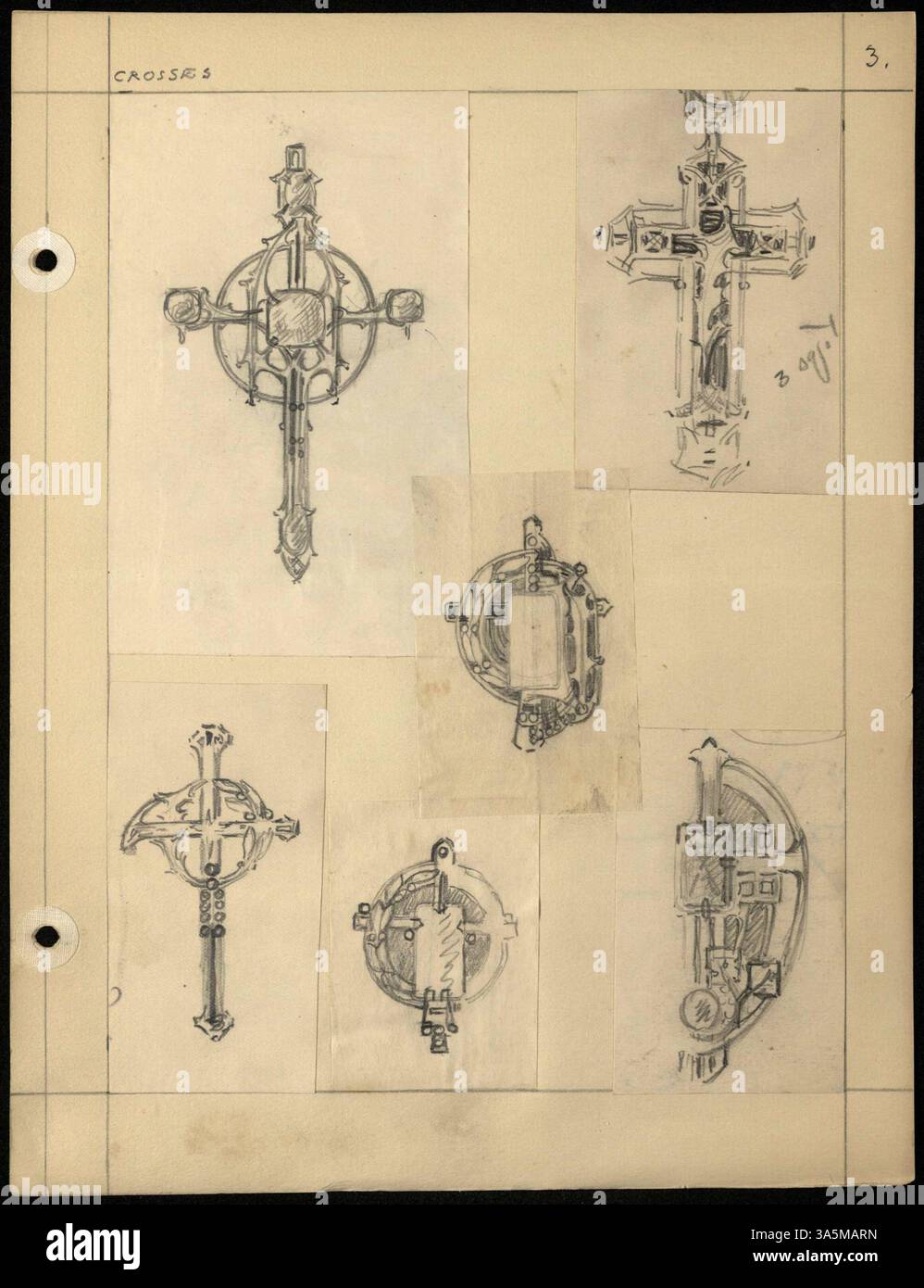 This scrapbook by Mary Moulton Cheney showcases her jewelry designs ...