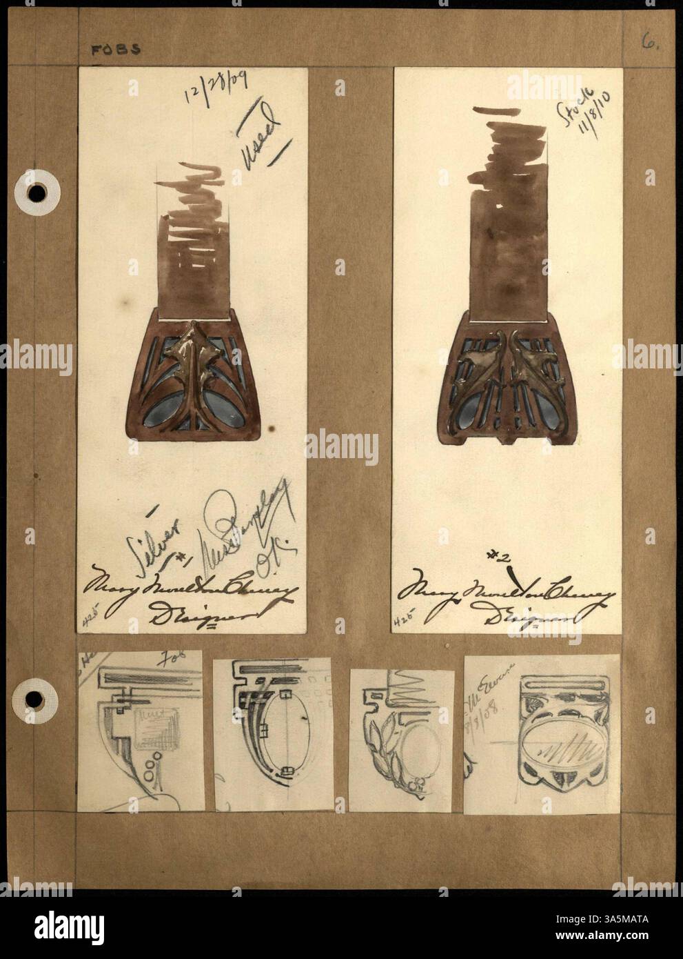 Including pencil and ink drawings for items like bracelets hi-res stock ...
