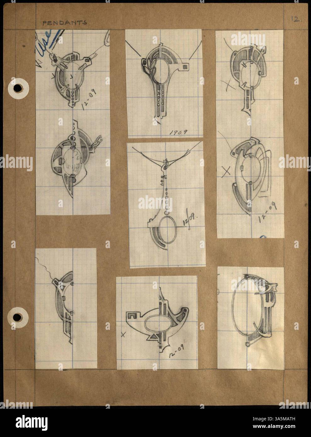 Showcasing pencil and ink drawings for bracelets hi-res stock ...